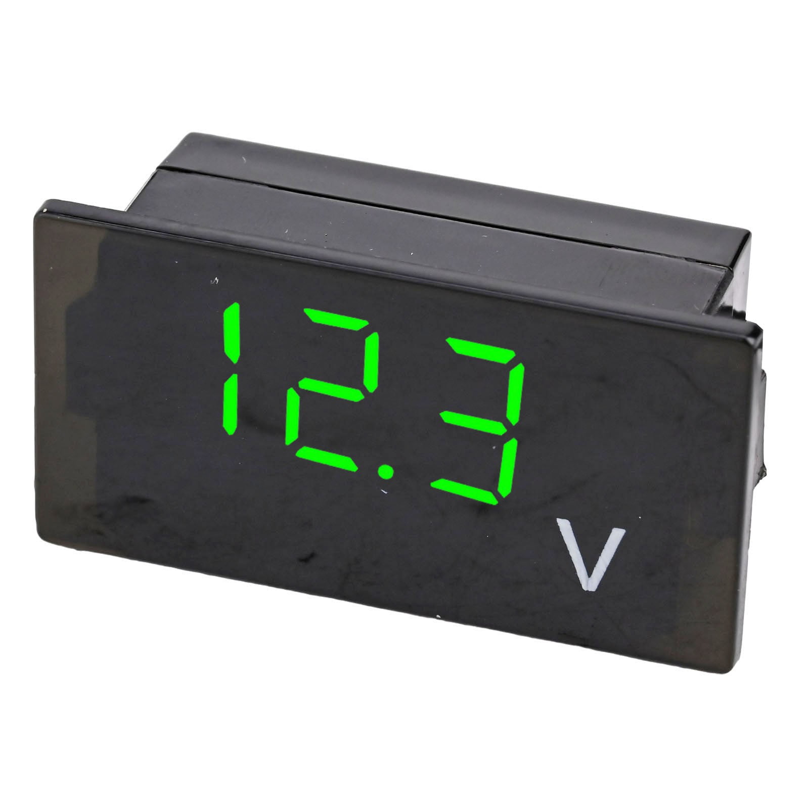 3 Digit DC12V-24V Digital Voltmeter High for Precision LED Panel Type ...