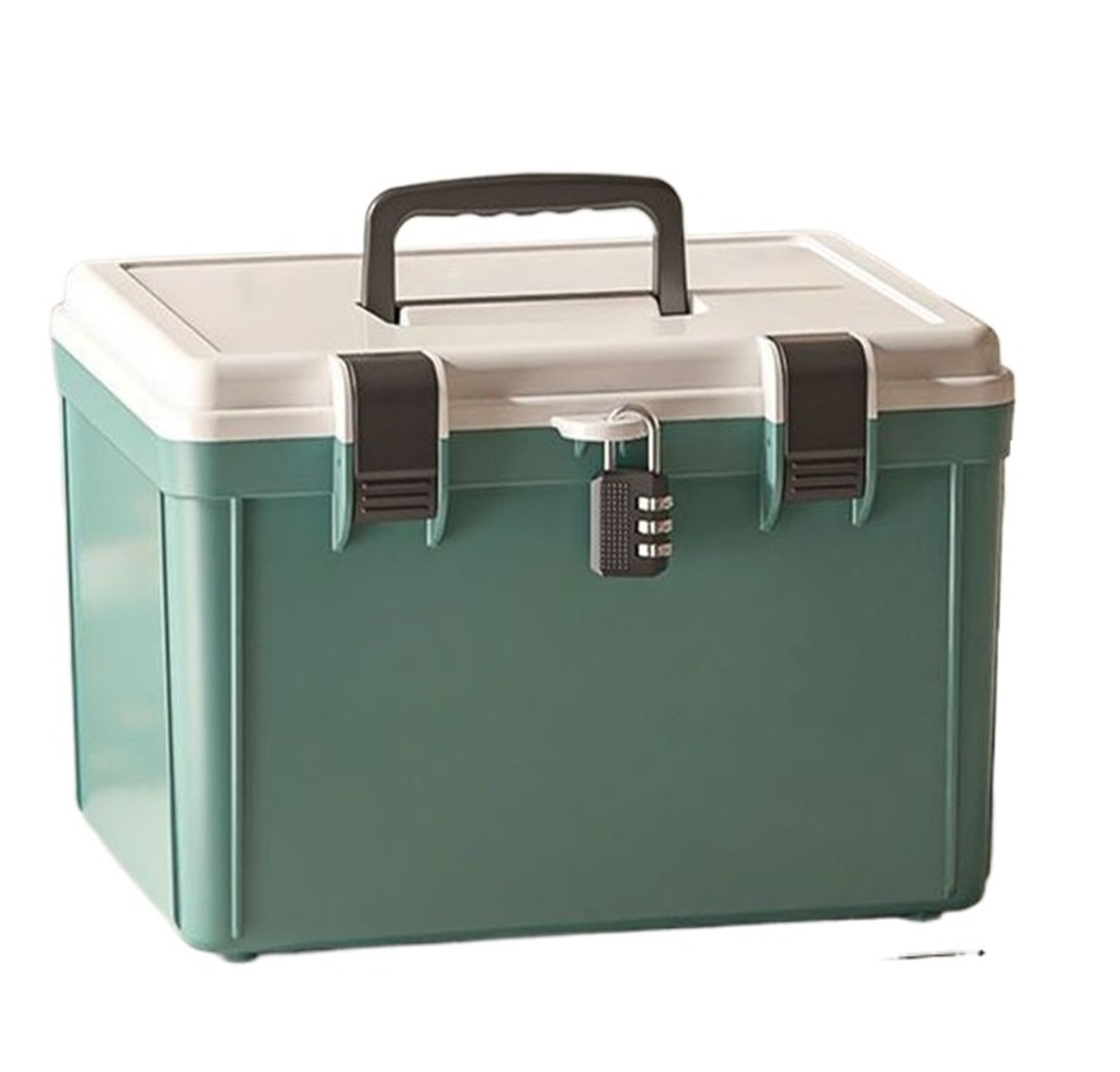 3 Digit Password Lock Safe Box Home Cash Passport Document Handheld ...