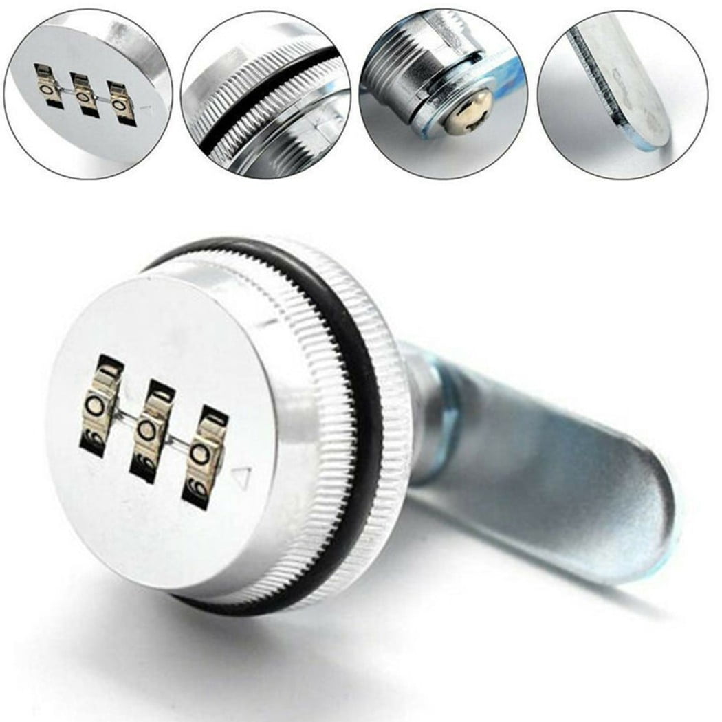 3 Digital Combination Lock Box Mail Post New Alloy Zinc Locker Cabinet ...