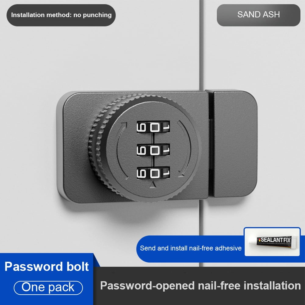 3 Digital Keyless Combination Lock Password Display Cabinet Door ...