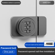 Spectrum Black Plastic Folding Door Lock for Enhanced Privacy and ...