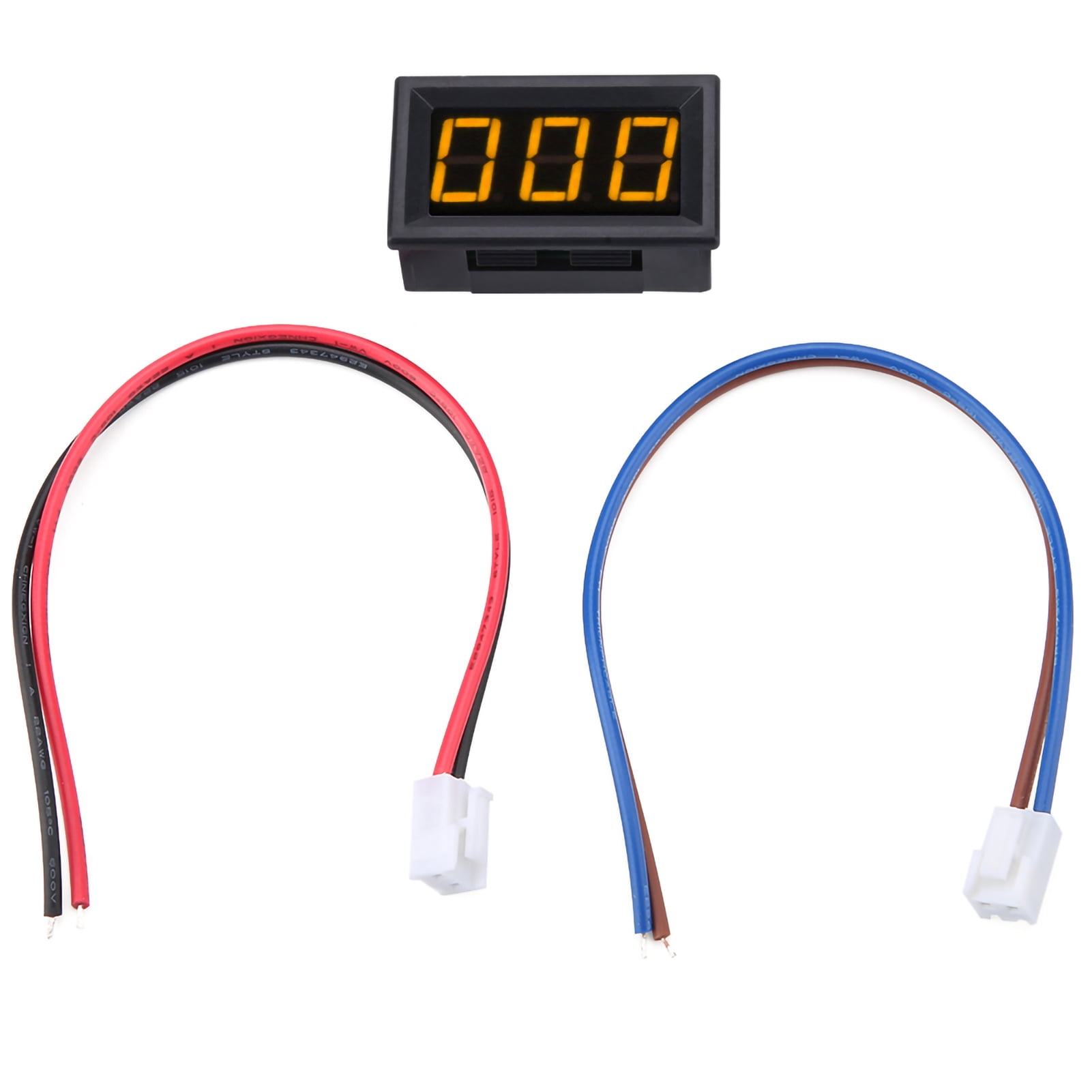 3 Digits LED Digital Ammeter Ampere Meter Current Meter Panel Micro ...