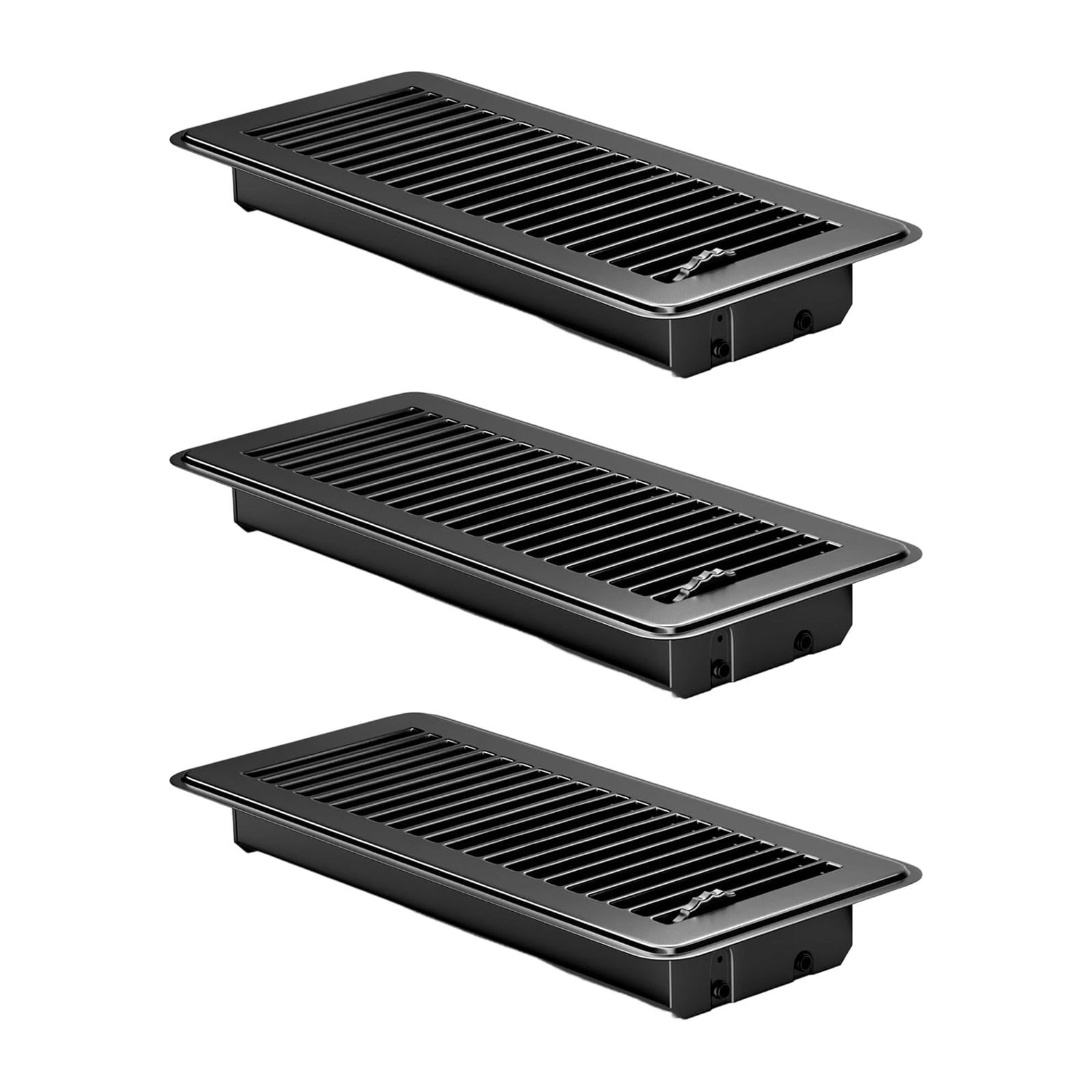 3 Divisions 4x10 Inch Metal Floor Register Covers for Wall Ceiling ...