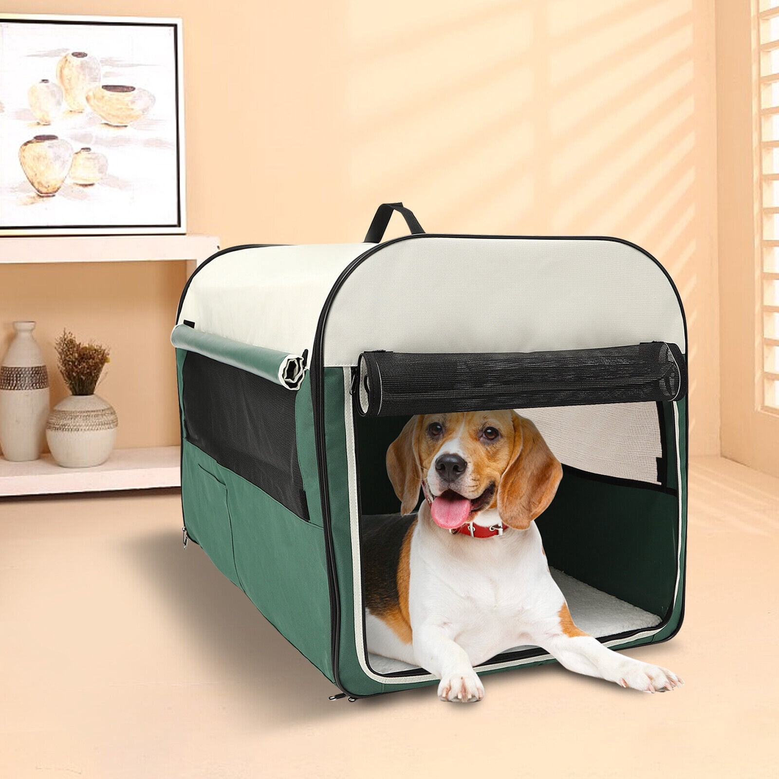 3 Door Design 36inch Dog Crates for Medium Dogs, 36" L x 24" W x 23" H ...