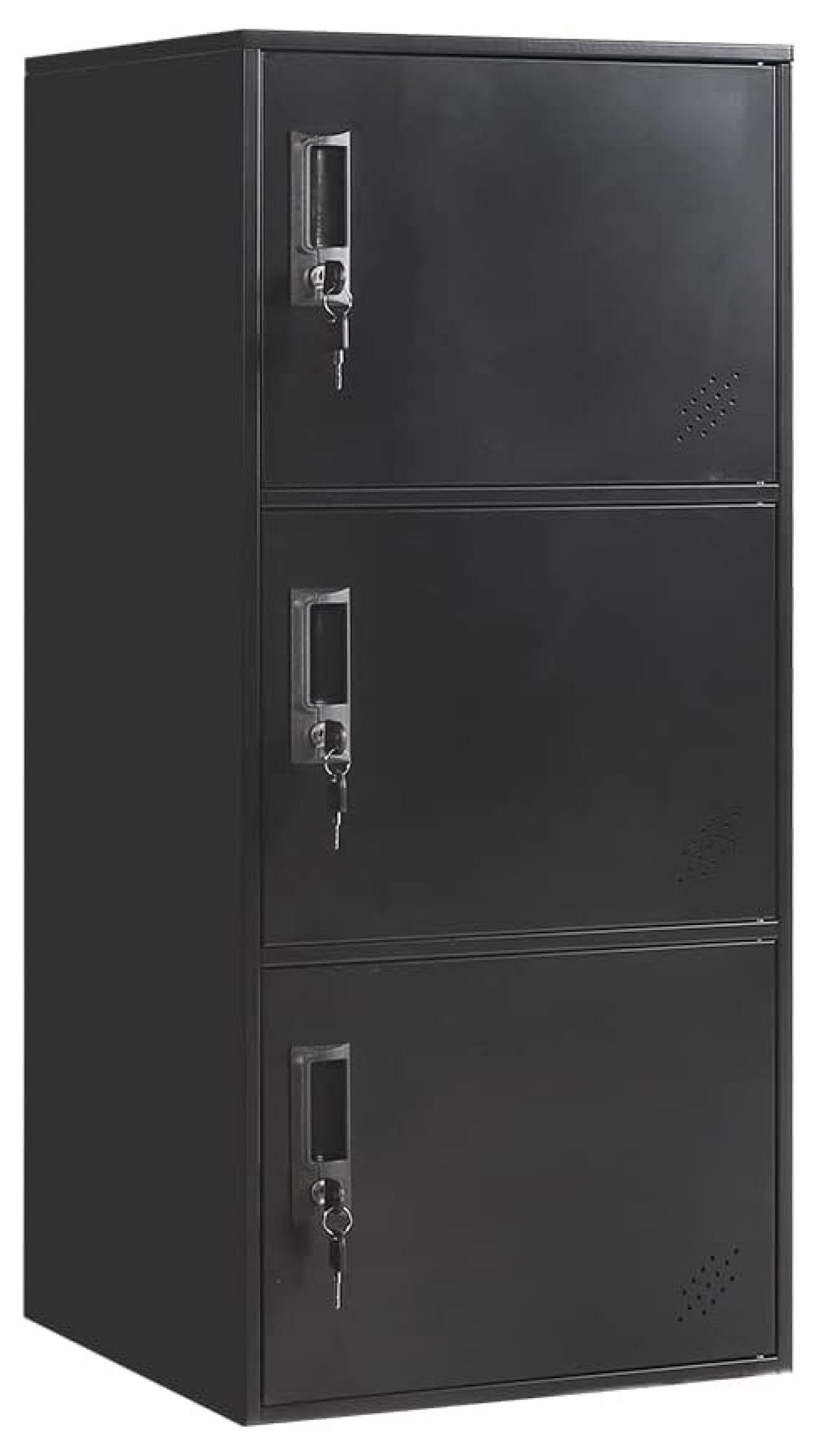 3 Door Vertical Stackable Storage Cabinet with Lock,Anti-Failing Device ...