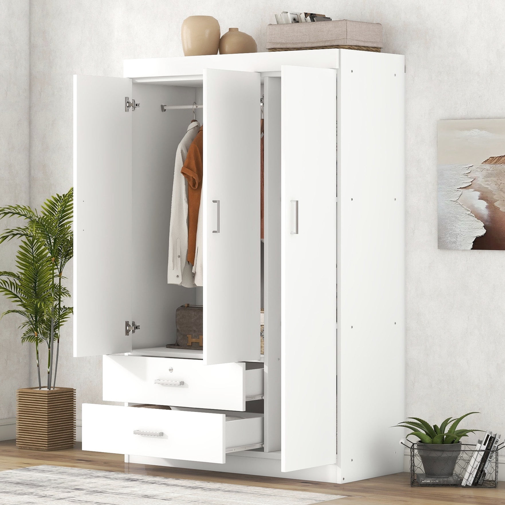 3 Doors 2 Drawers - Optimize Storage Combination - Bedroom Use - Match ...