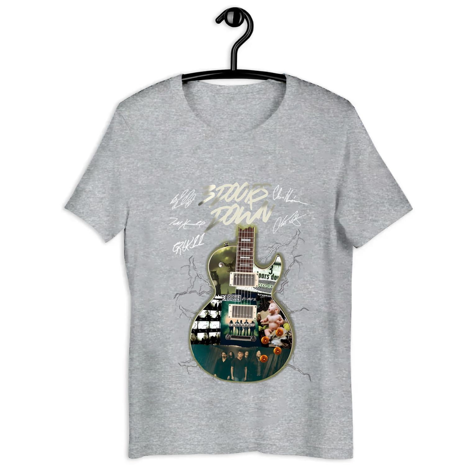 3 Doors Down Band Signatures Shirt Ultra Soft Fabric T-Shirt S-3XL ...