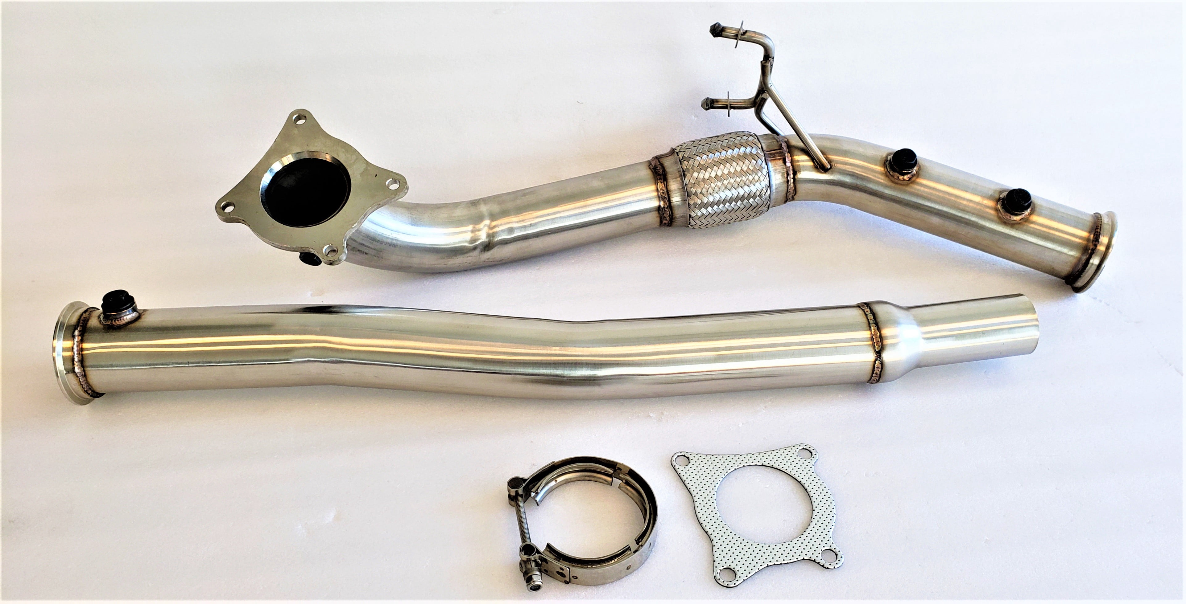 3″ Downpipe FOR Golf R MK6 S3 A3 Quattro 8P TT Quattro MK2 2.0T ...