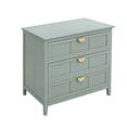 3-Drawer Cabinet Modern Dressers Chest With 3 Drawers Clothes Organizer ...