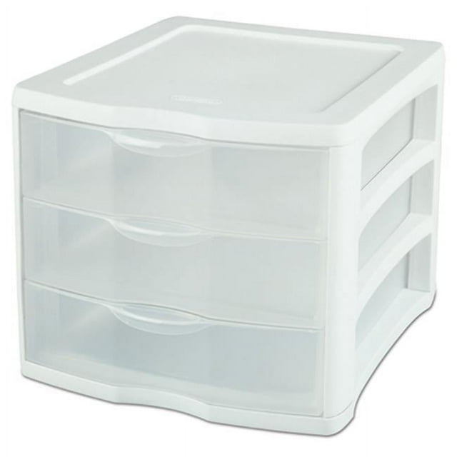 3 Drawer ClearView Storage Organizer - Pack of 4 - Walmart.com