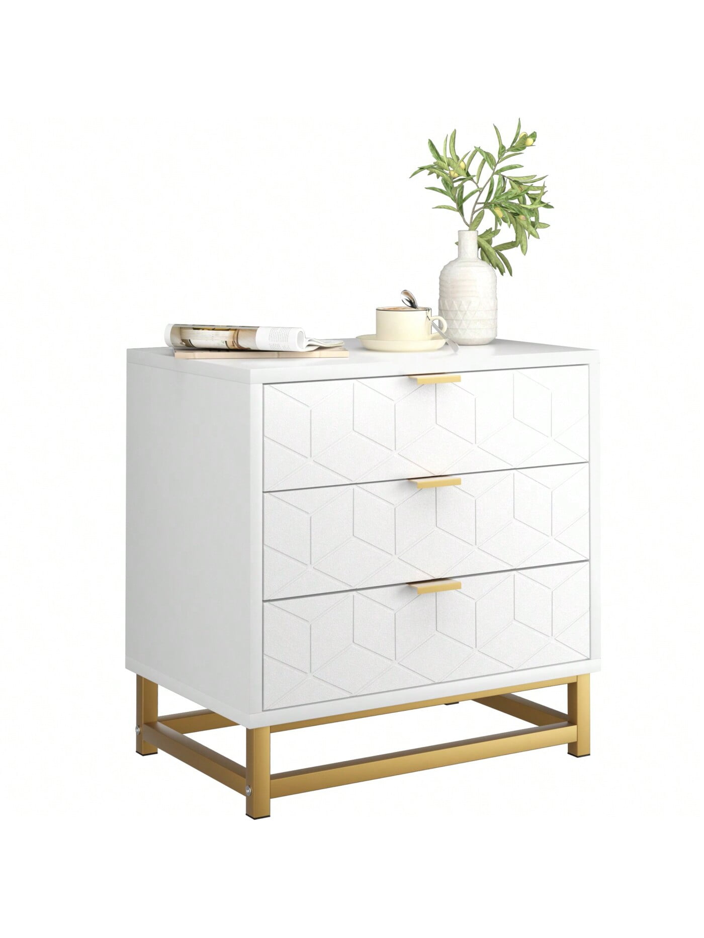 3 Drawer Dresser For Bedroom, Modern Dressers & Chests Of Drawers, Wood Dresser Chest Organizer ...