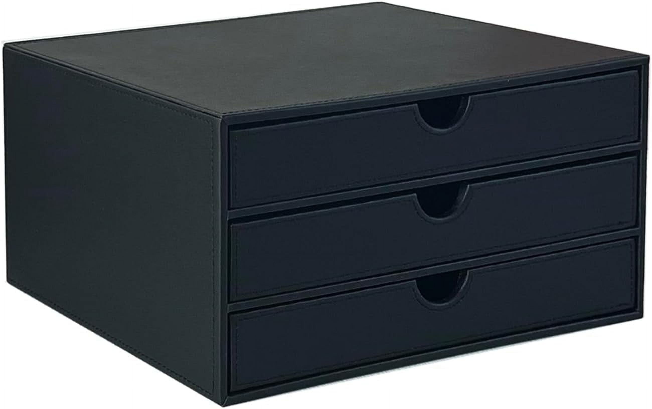 3-Drawer File Cabinet Document Organizer, Office Desktop Filing Storage ...