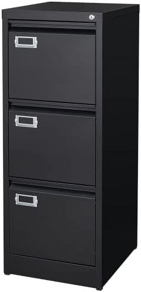 3 Drawer File Cabinet with Lock Metal Vertical File Cabinet Office Home ...
