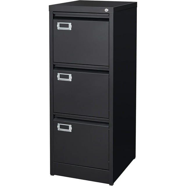 3 Drawer File Cabinet with Lock Metal Vertical File Cabinet Office Home ...