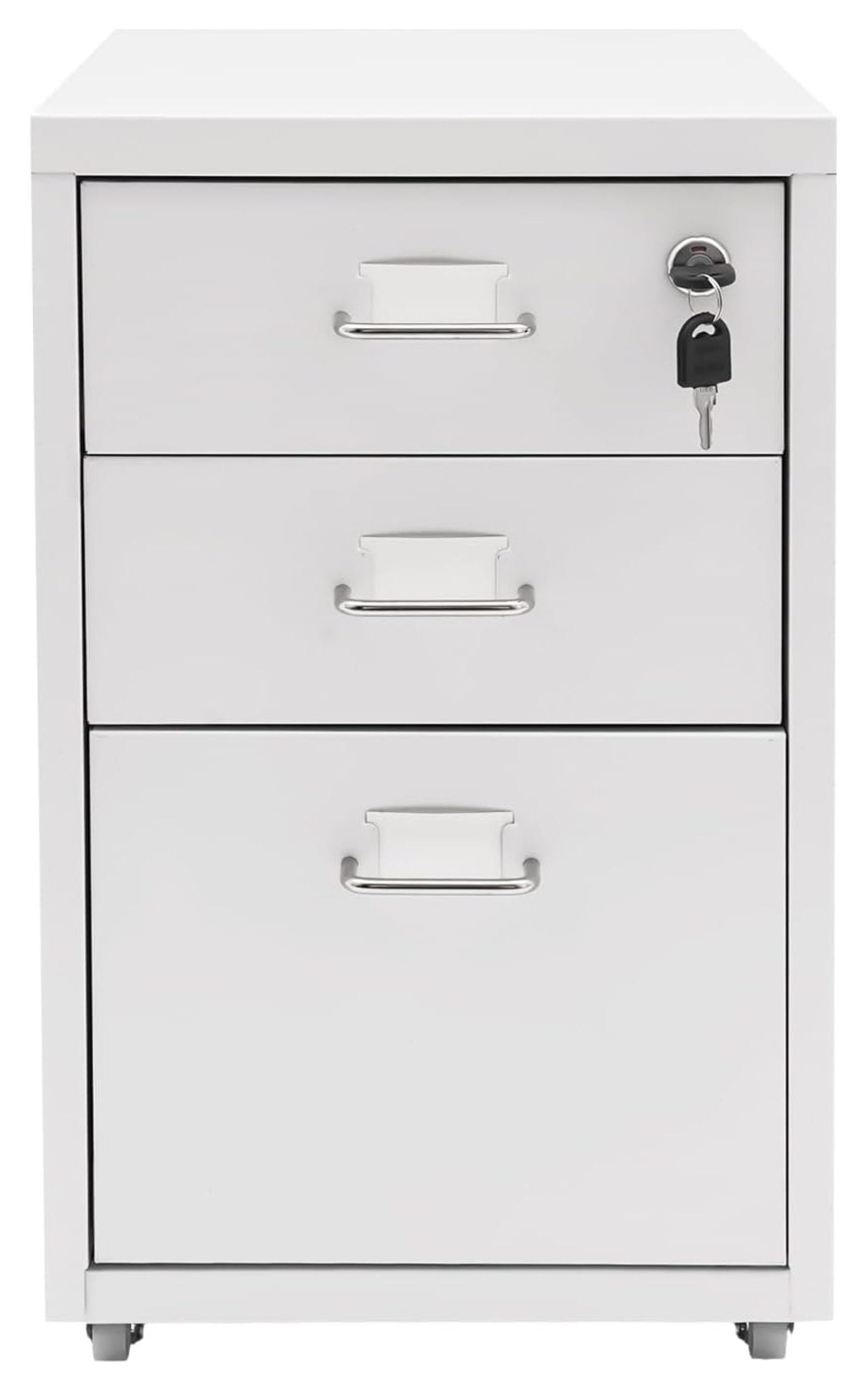 3 Drawer File Cabinet with Lock, Metal Vertical Filing Cabinets for ...