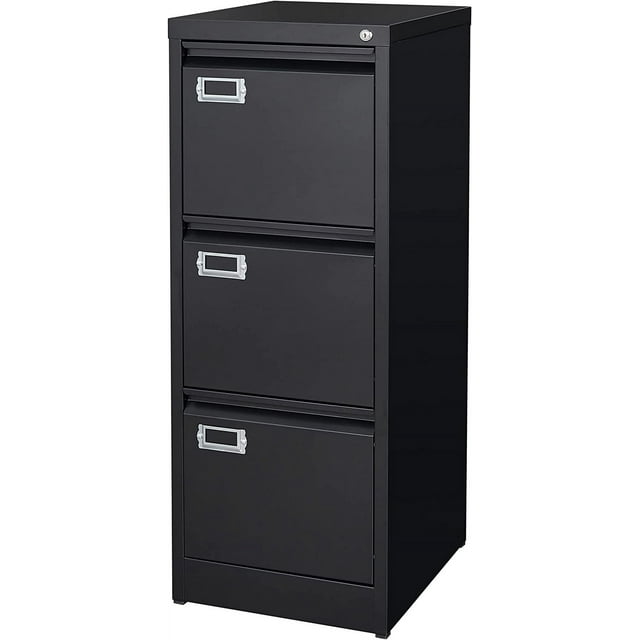 3 Drawer File Cabinet with Lock Metal Vertical File Cabinet Office Home ...