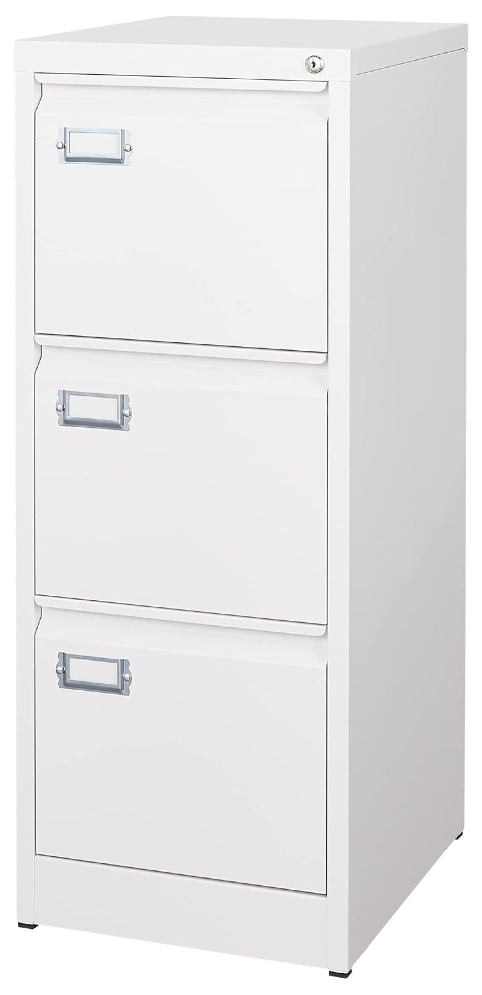 3 Drawer File Cabinet with Lock Metal vertical File Storage Cabinet ...