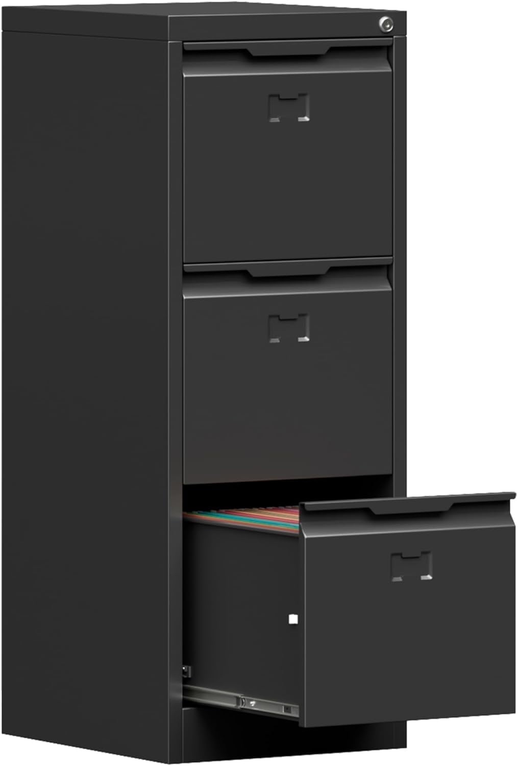 3 Drawer File Cabinet with Lock,Vertical Filing Cabinets for Home ...