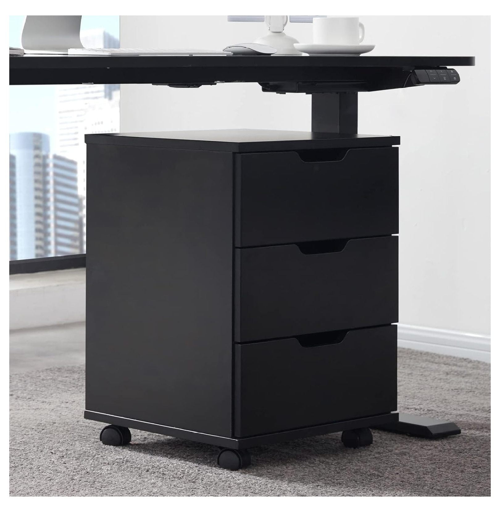 3 Drawer File Cabinet On Wheels,Desk Organization,File Organizer for ...