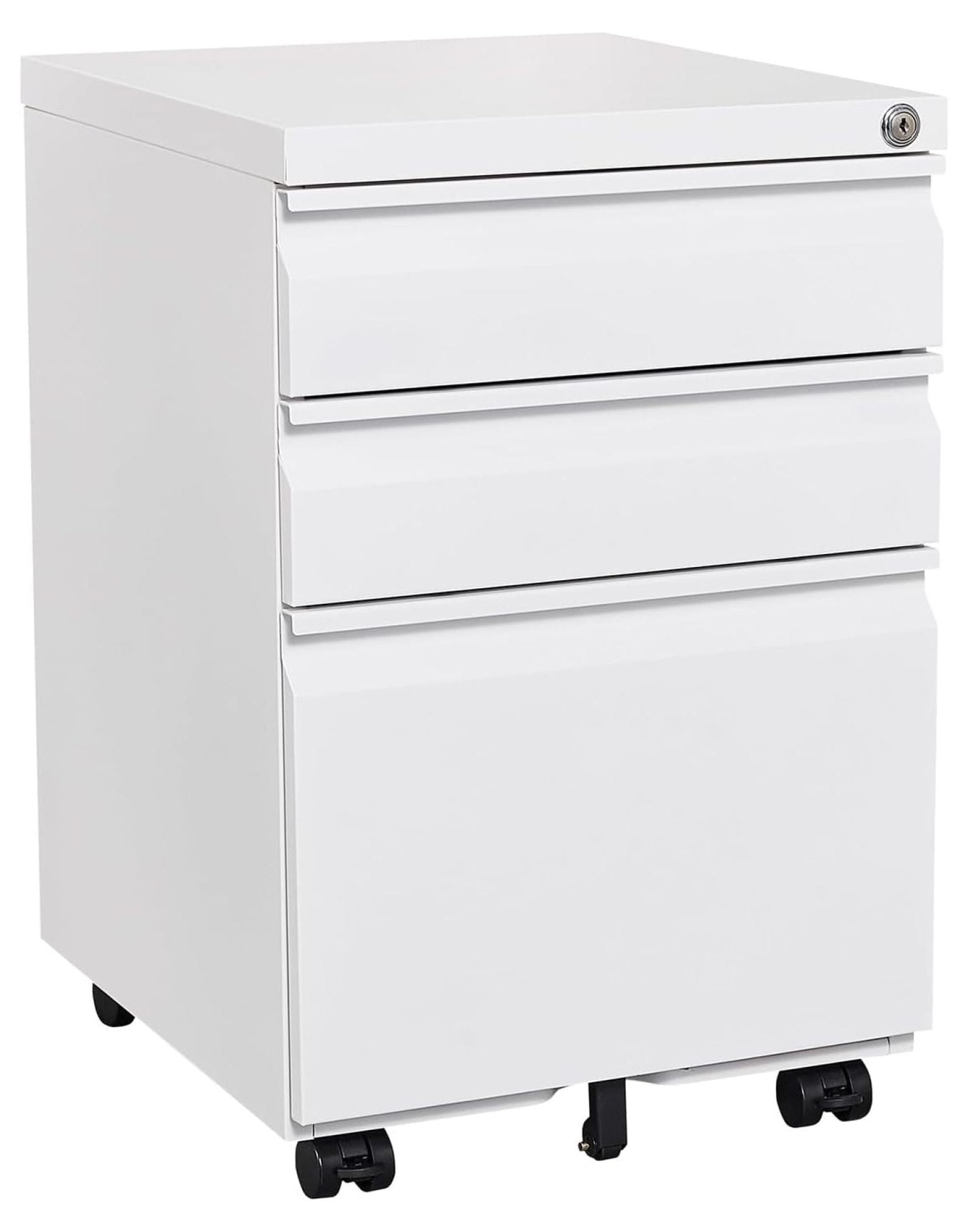 3 Drawer File Cabinet,Under Desk File Cabinet with Drawers, Metal File ...