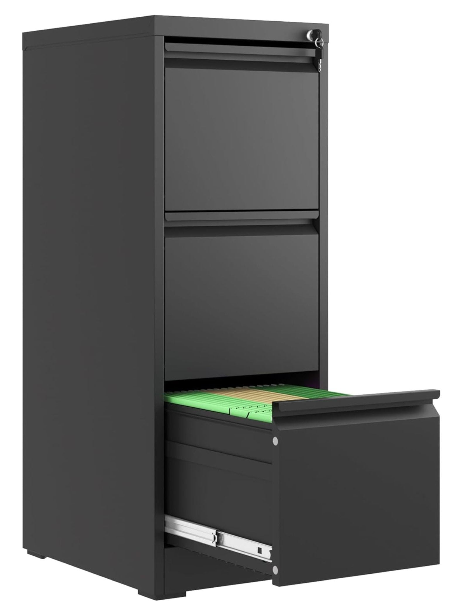 3 Drawer File Cabinet, Vertical File Cabinets with Lock for Home Office ...