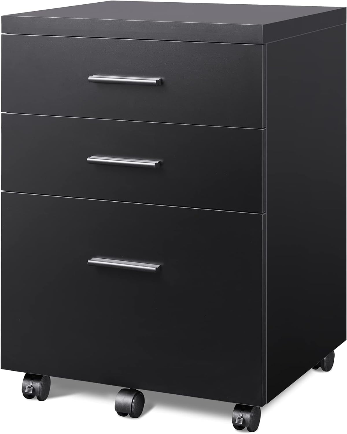 3 Drawer File Cabinet for Home Office, Wood Under Desk Filing Cabinet ...