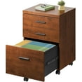 3 Drawer File Cabinet for Home Office, Wood Under Desk Filing Cabinet ...