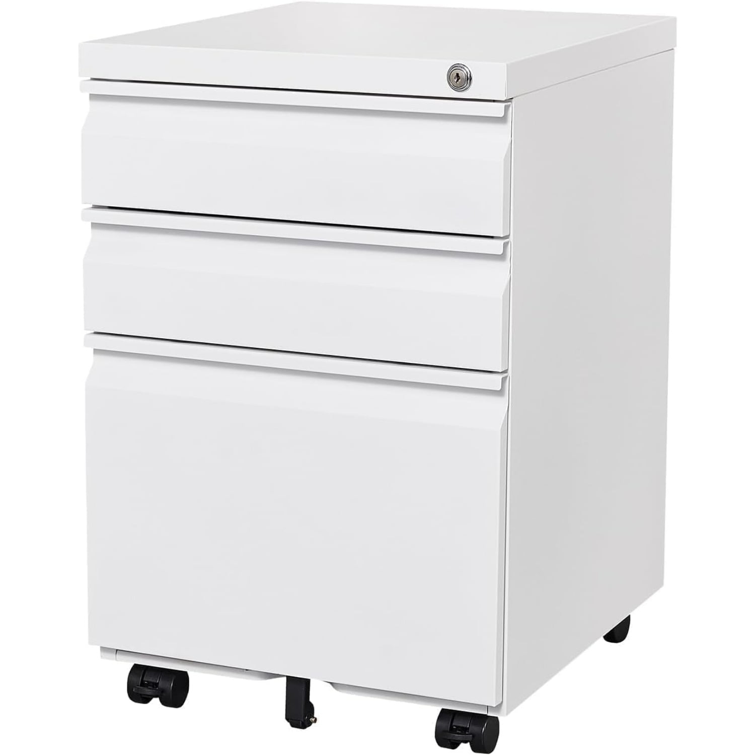 3 Drawer Filing Cabinets with Lock - Mobile File Cabinets for Legal ...