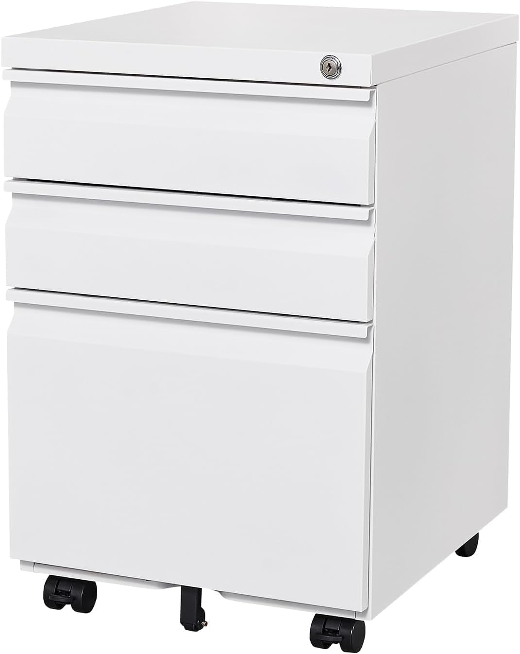 3 Drawer Filing Cabinets with Lock - Mobile File Cabinets for Legal ...