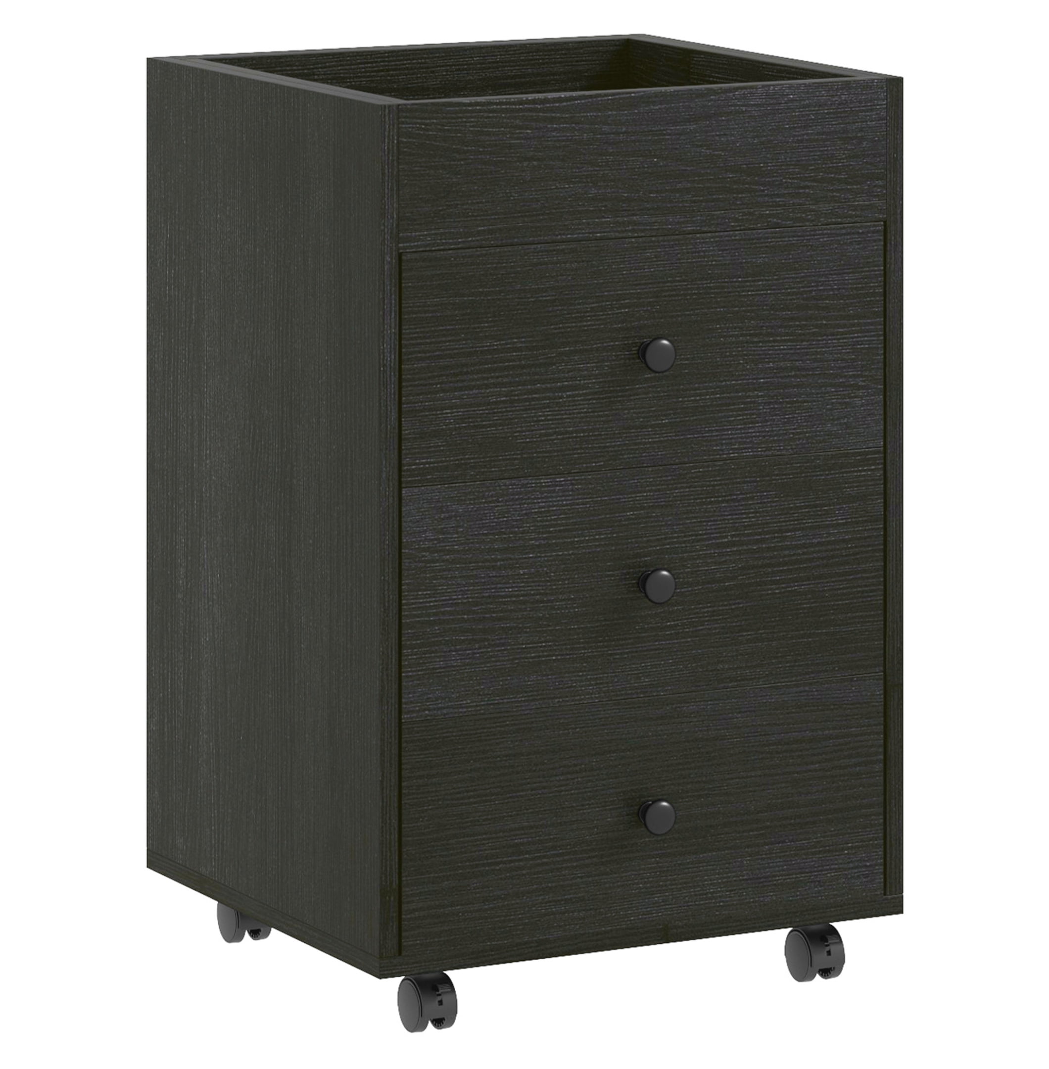 3 Drawer Home Office Storage Cabinet, Office Drawer on Wheels with ...