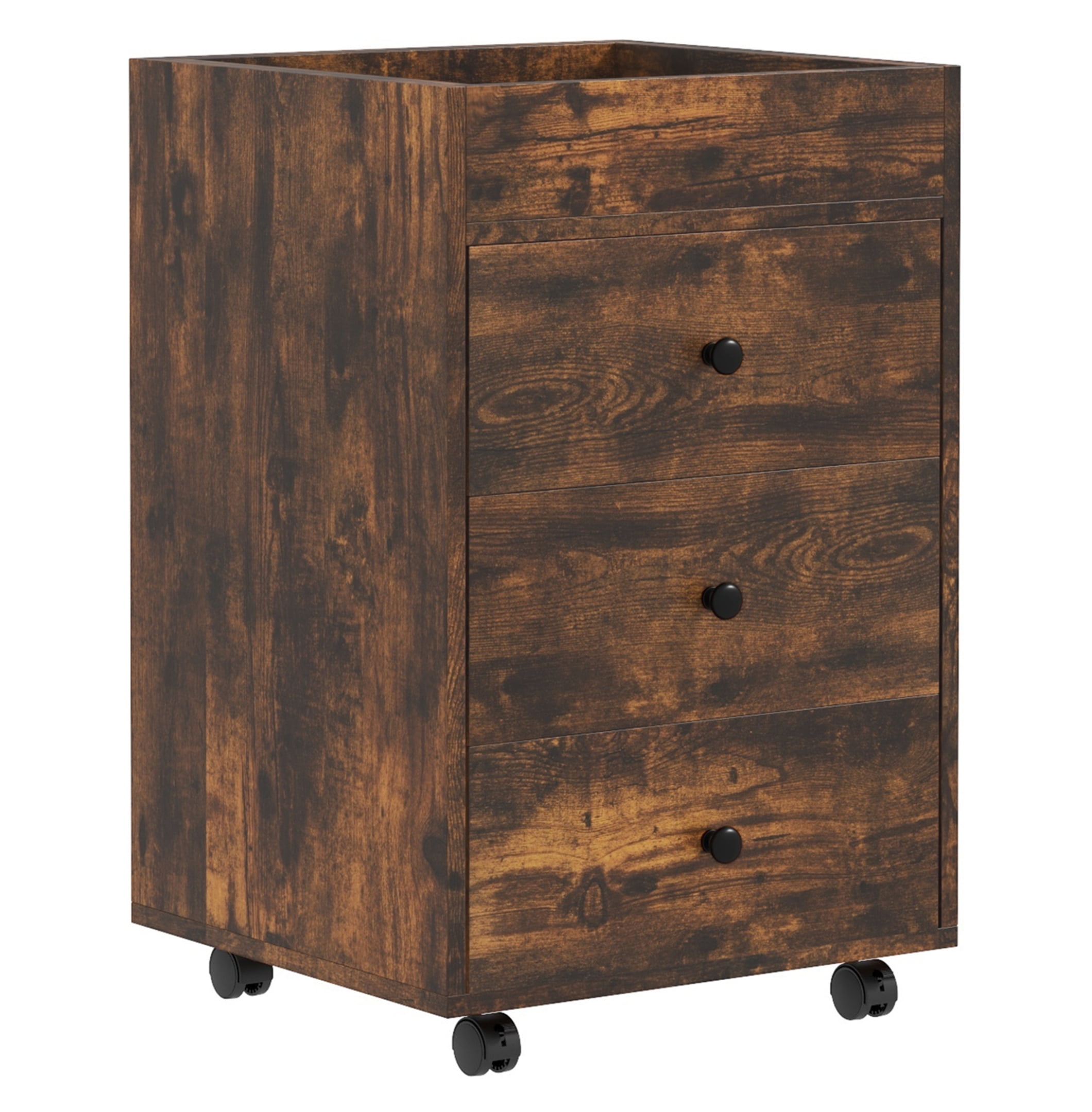 3 Drawer Home Office Storage Cabinet, Office Drawer on Wheels with ...