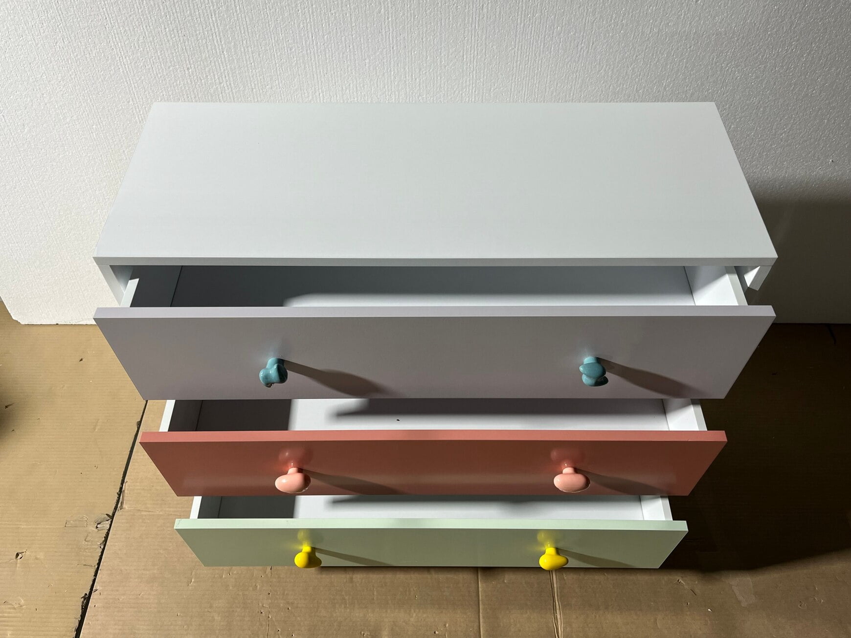 3-Drawer Kids Dresser for Nursery & Toddler Bedroom, Colorful Baby ...