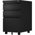 3 Drawer Locking File Cabinet, Under Desk Metal Filing Cabinet for ...