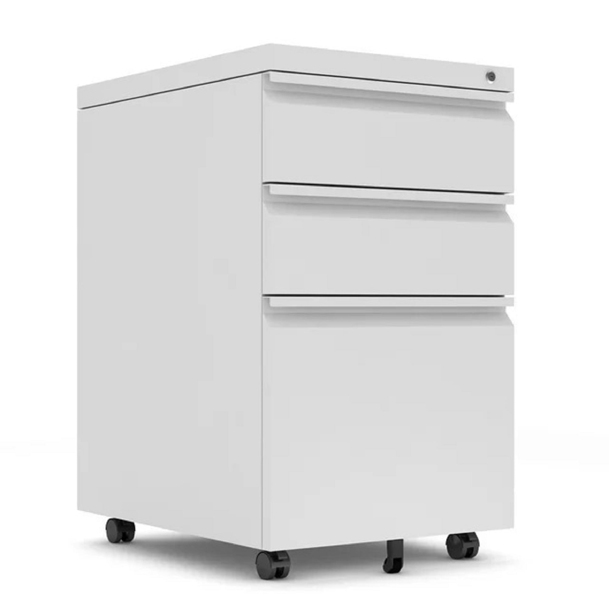 3-Drawer Locking File Cabinet – Slim Vertical Mobile Filing Cabinet ...