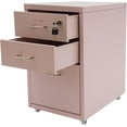 3-Drawer Metal Mobile File Cabinet with Lock and Tag Jacks, 11W x 16D x ...