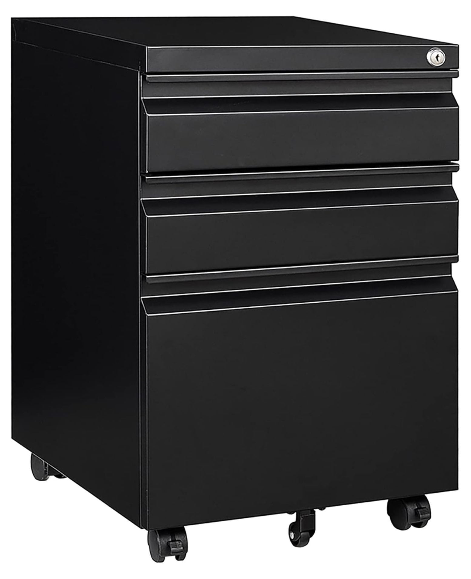 3 Drawer Mobile File Cabinet with Lock, Rolling Filing Cabinets for ...