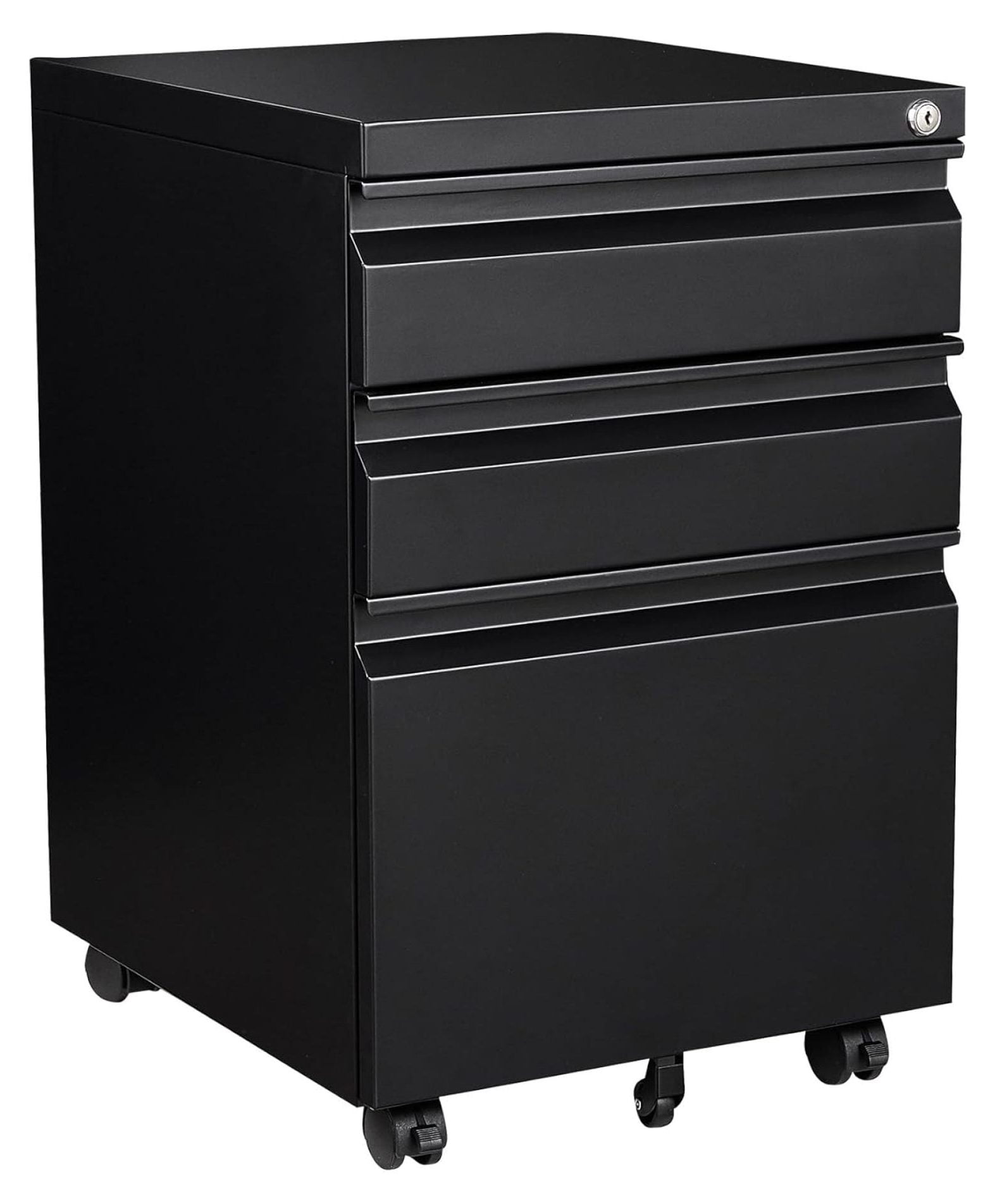 3 Drawer Mobile File Cabinet with Lock Rolling Mobile File Cabinet ...
