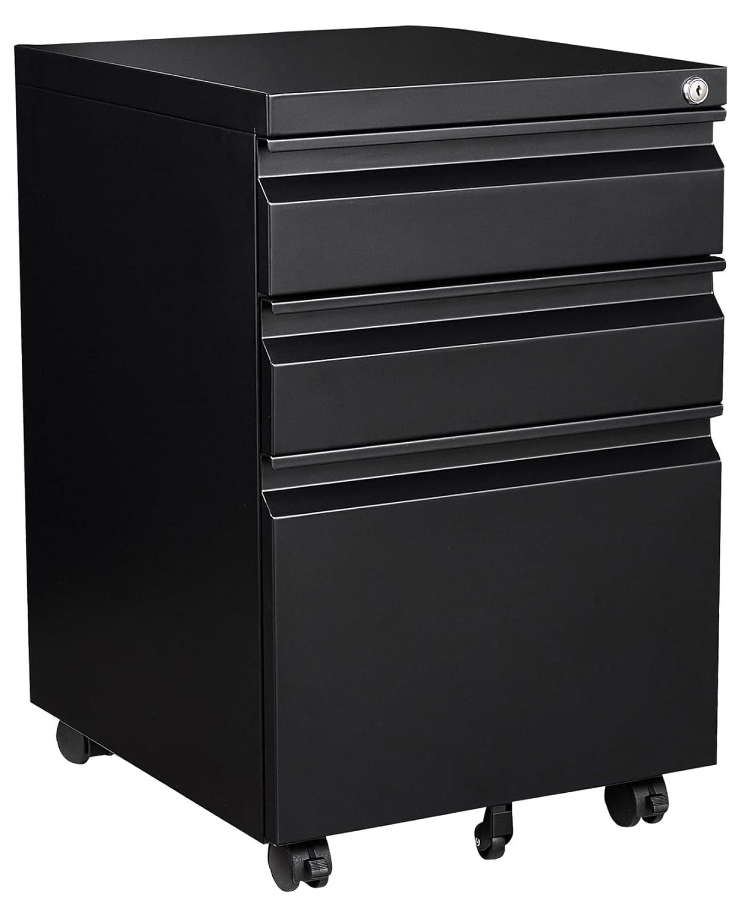 3 Drawer Mobile File Cabinet with Lock Rolling Mobile File Cabinet ...
