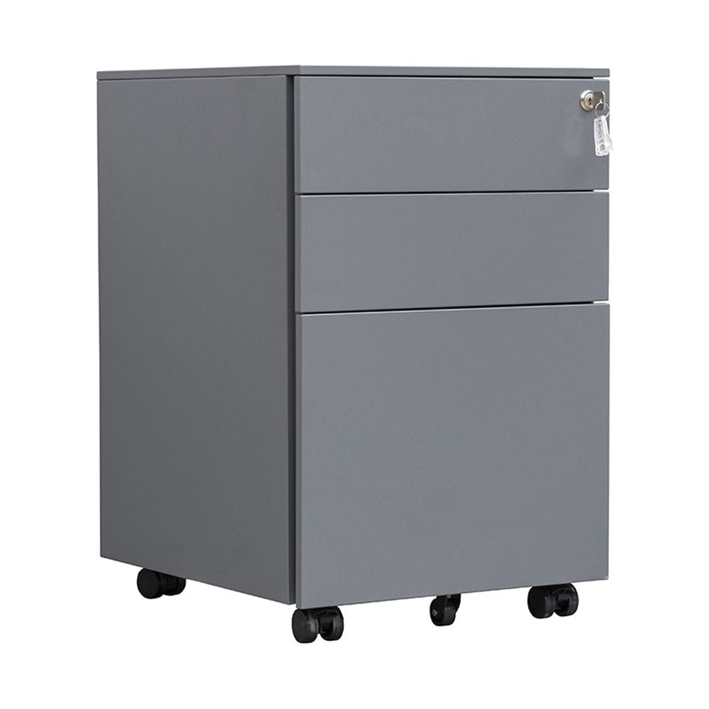 3 Drawer Mobile File Cabinet with Lock, Under Desk Metal Filing Cabinet ...