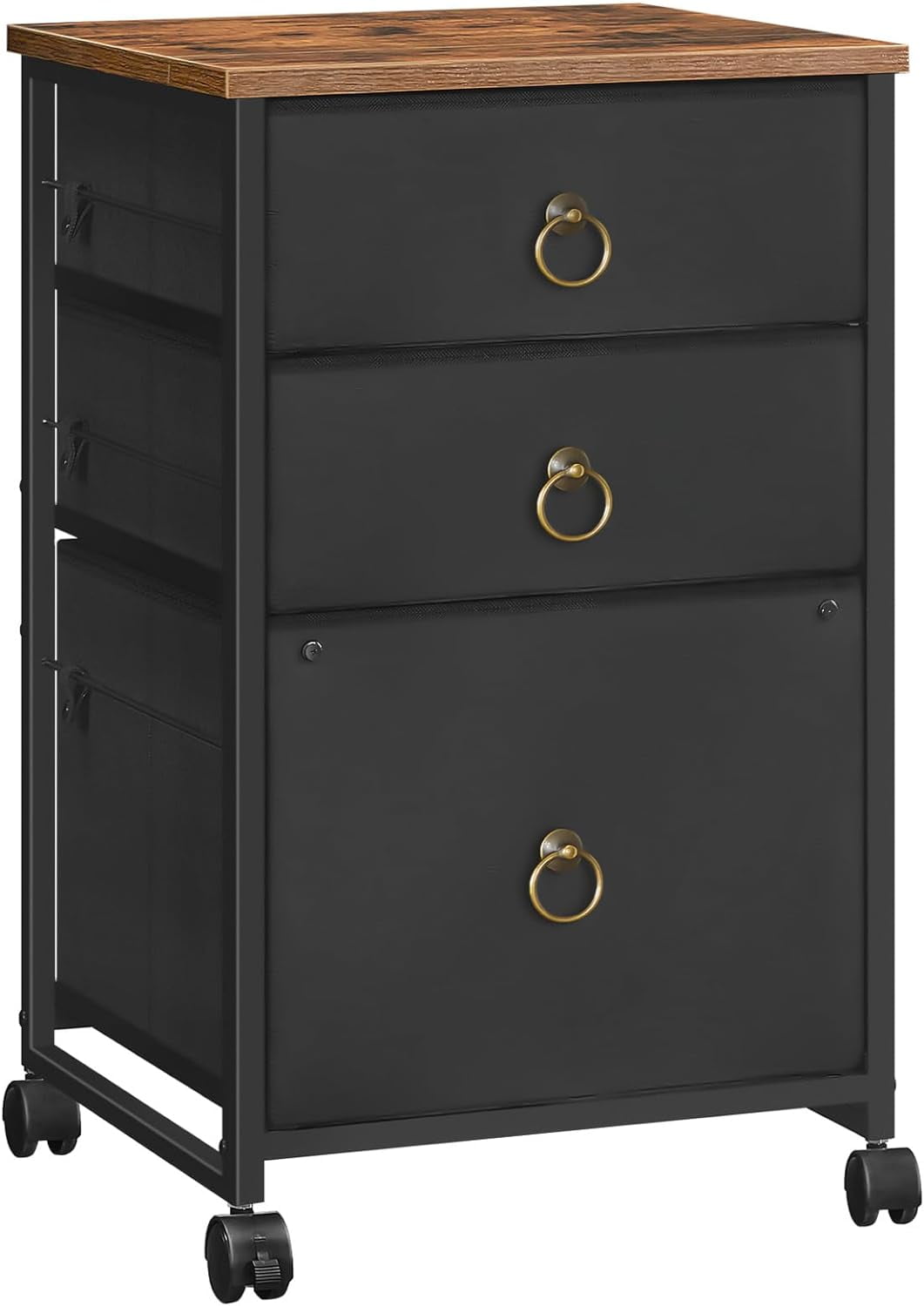 3-Drawer Mobile File Cabinet, Vertical Filing Cabinet, Office Cabinet ...