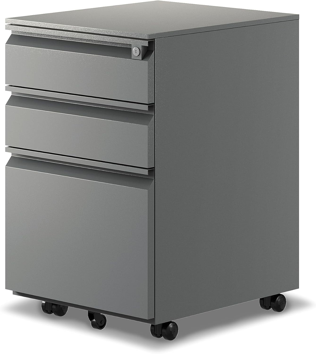 3-Drawer Mobile File Cabinets Rolling ，Vertical Metal Filing Cabinet ...