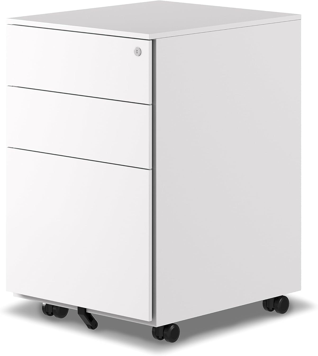 3-Drawer Mobile File Cabinets Rolling Vertical Metal Filing Cabinet for ...