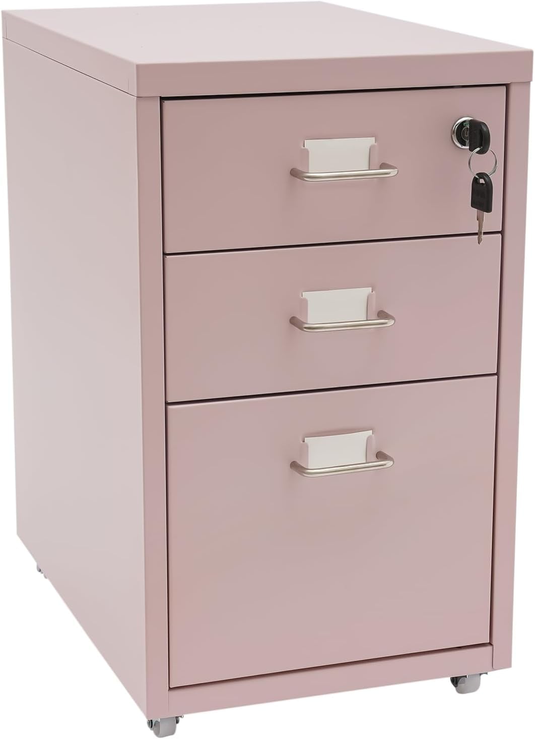 3-Drawer Moveable Vertical File Cabinet, Minimalist Filing Cabinet ...