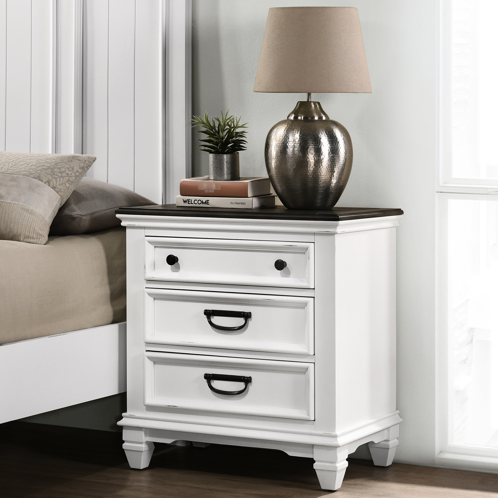 3-Drawer Nightstand | Ample Bedroom Storage with Contemporary Style ...