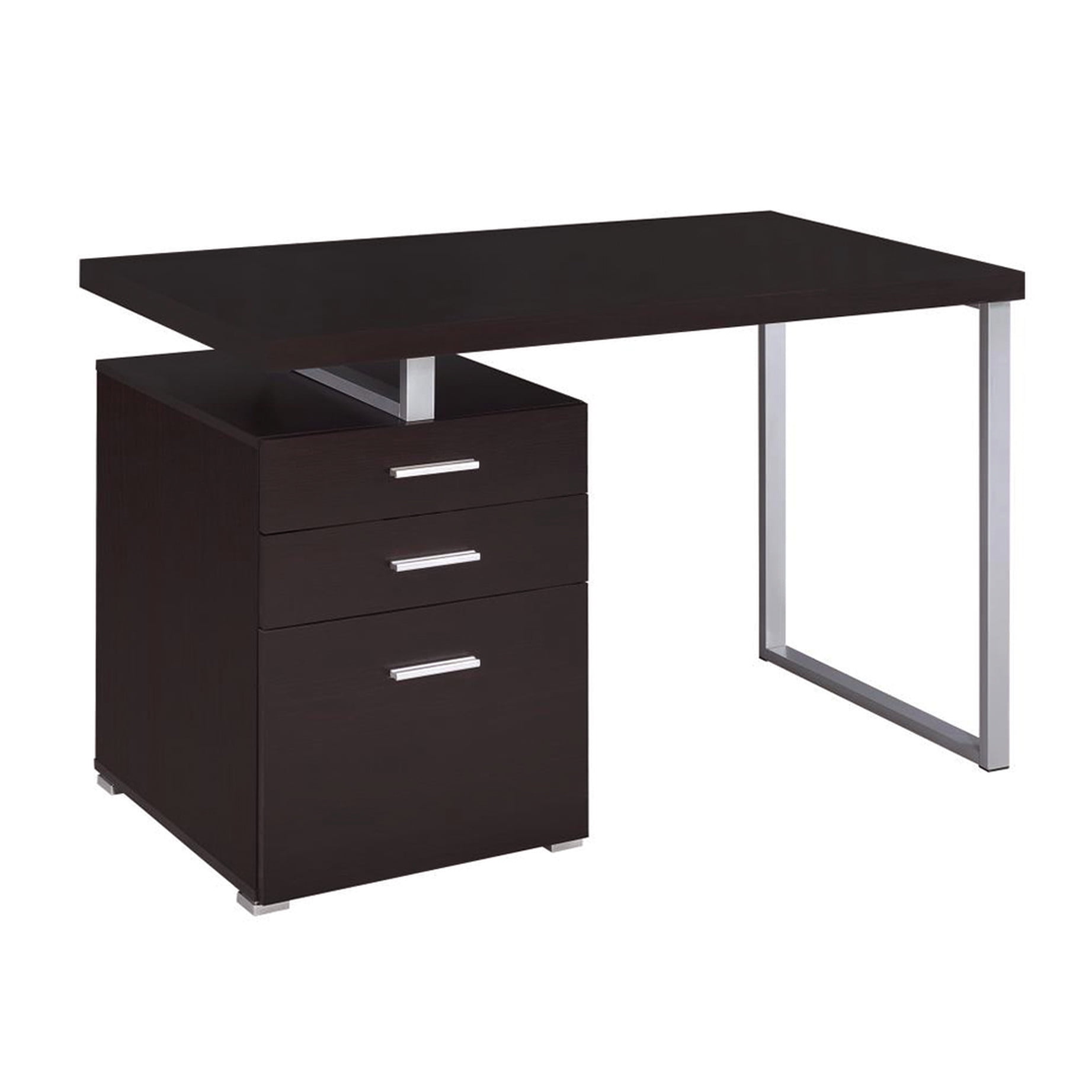 3-Drawer Office Desk for Work | Space-Saving with Two Drawers and File ...