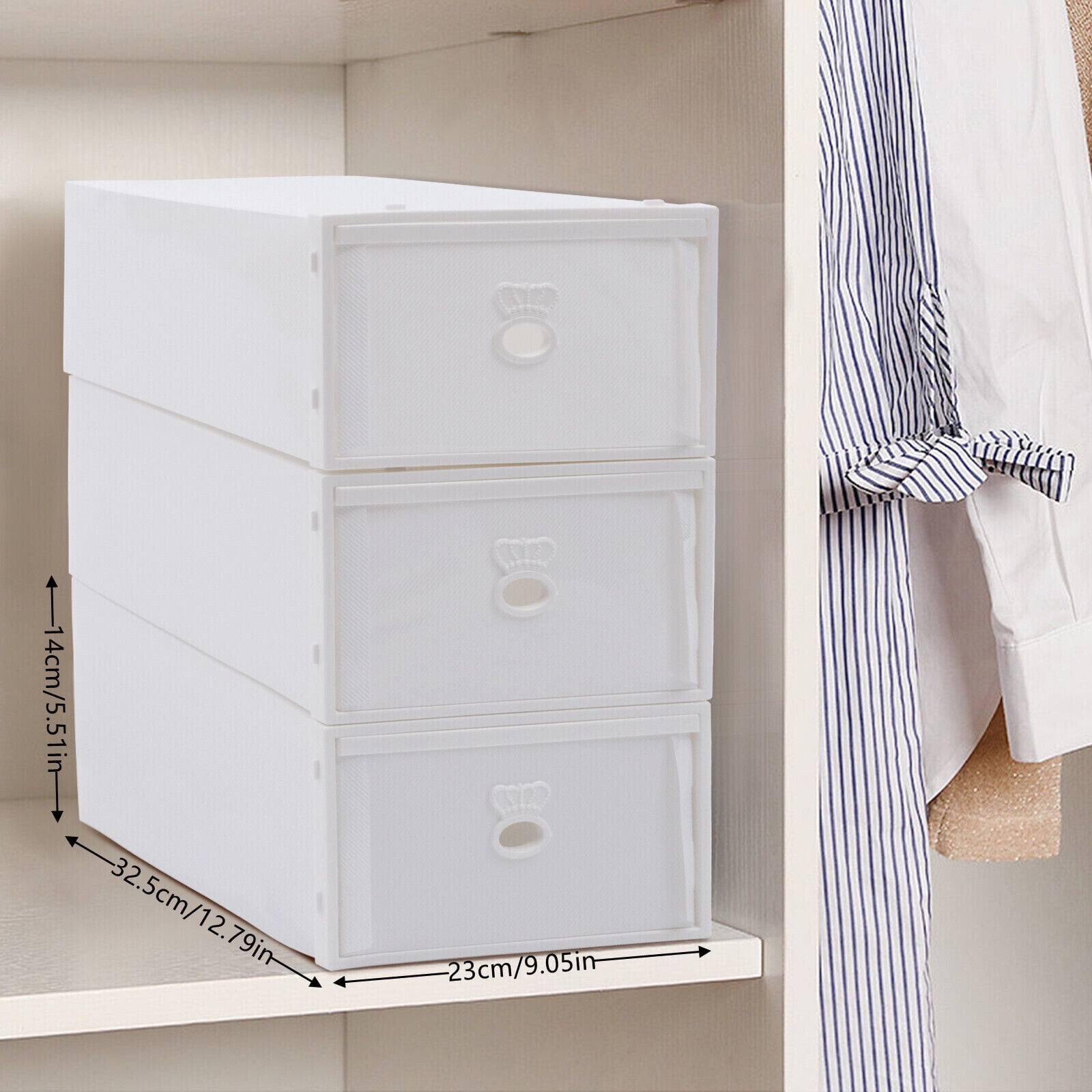 3 Drawer Plastic Storage Bin Cabinet Organizer Container Unit Boxes ...