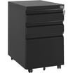 3-Drawer Mobile File Cabinets Rolling Metal Filing Cabinet for Legal ...