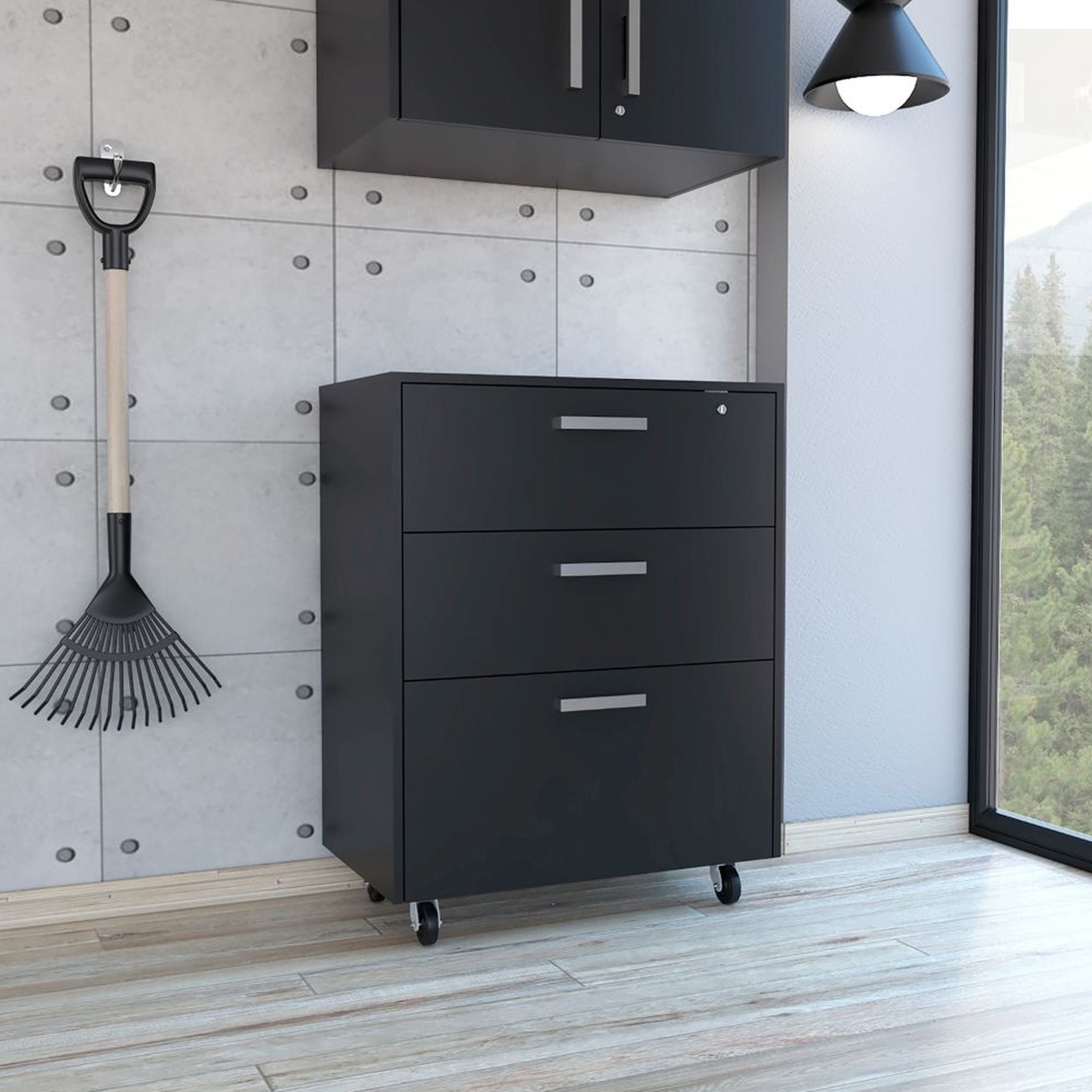 3 Drawer Setup, Black Color - Drawer Storage & Desktop - In Retail ...