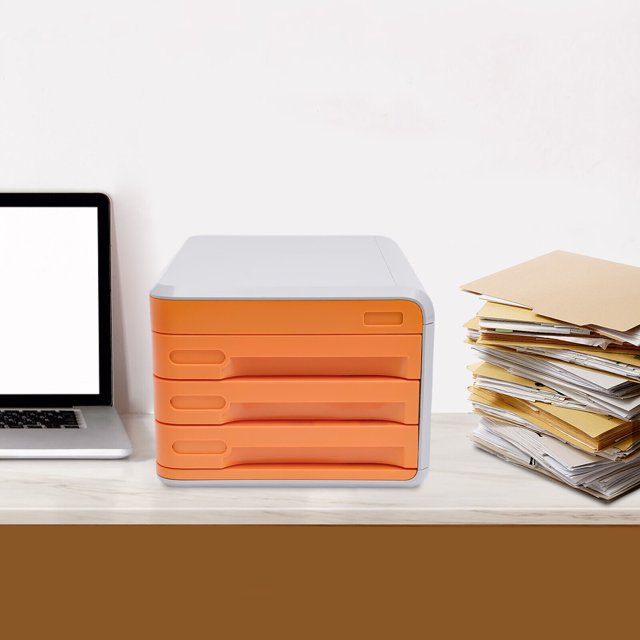 3 Drawer Storage Cabinets Desktop Filing Cabinet with Password Lock for ...