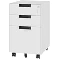 3 Drawer Vertical File Cabinets, Mobile Filling Cabinet with Lock for ...